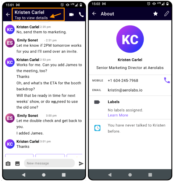 Use the Android App