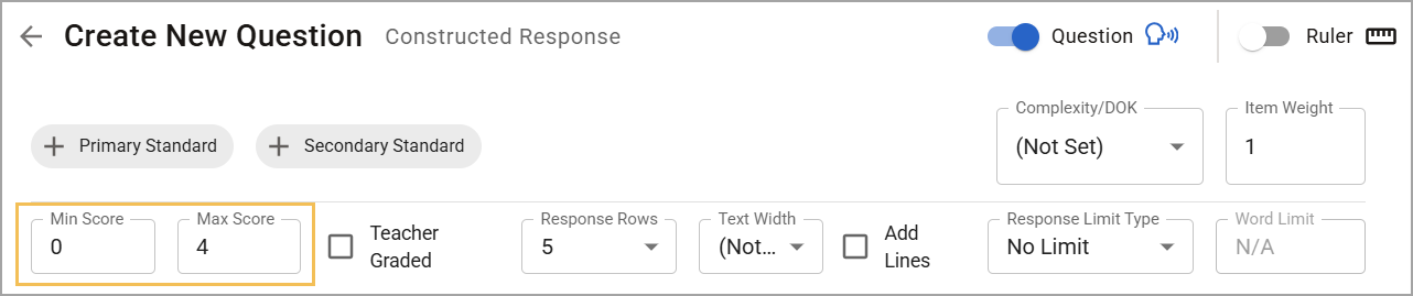 Constructed Response