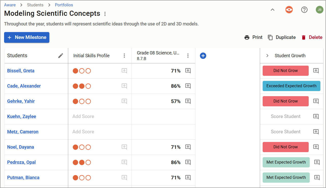 Managing Student Portfolios (for Texas Districts)