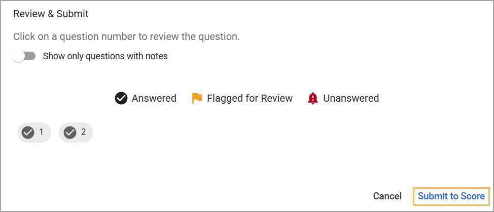 Student Score Summary: The Student Experience